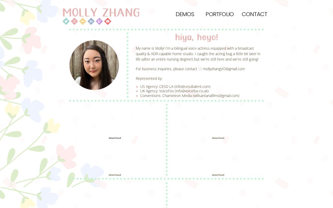 Molly Zhang || Voice Actress